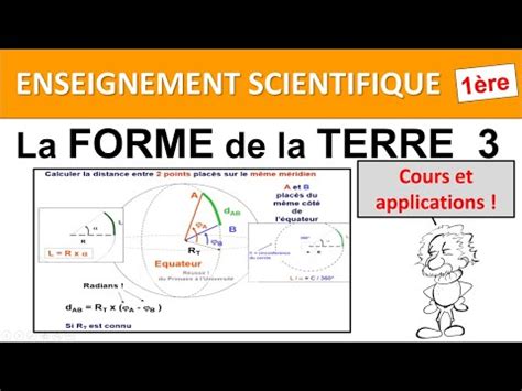 Enseignement Scientifique Re La Forme De La Terre Partie Youtube