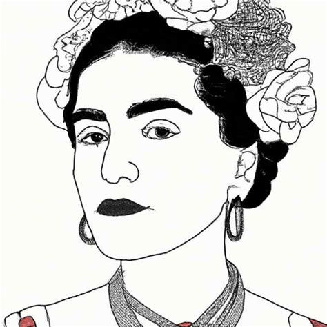 Desenhos De Frida Kahlo Para Imprimir E Colorir Pintar