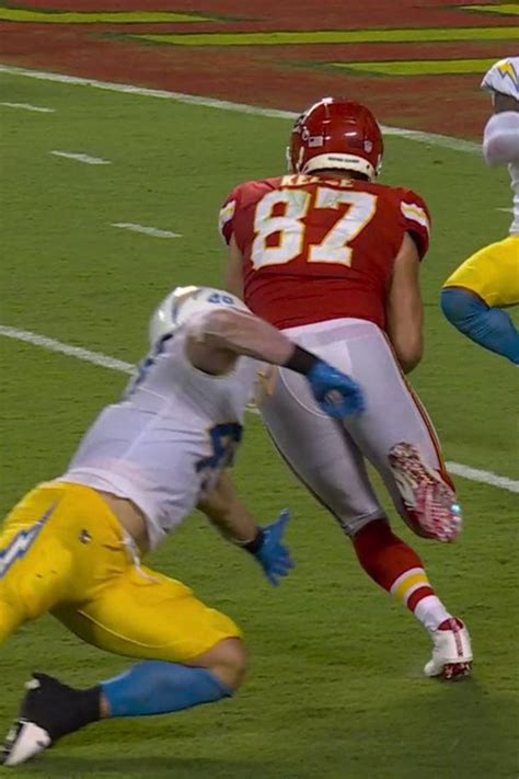 Derwin James Body Slams Travis Kelce With Crazy Tackle Travis Kelce