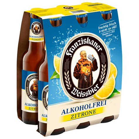 Franziskaner Weißbier Zitrone alkoholfrei 6x0 33l bei REWE online