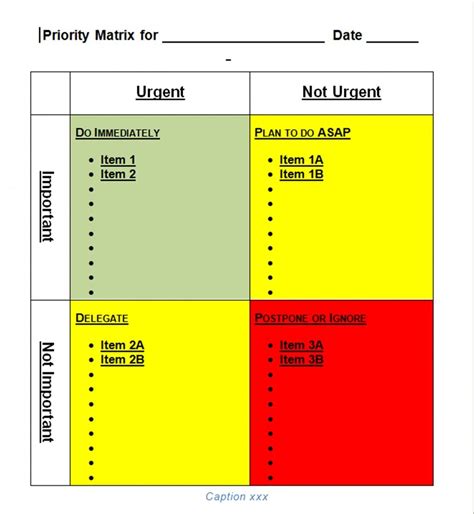 Covey Priority Matrix Mhkesil