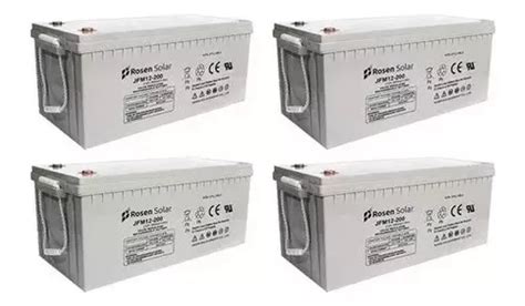 Pack Bater A Ciclo Profundo Gel Qp V Ah Energ A Solar Cuotas