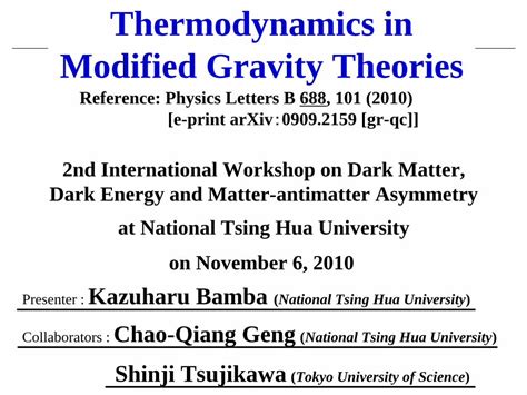 pdf thermodynamics in modified gravity theories dokumen tips