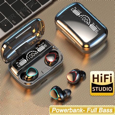 NEW M10 Gaming TWS Bluetooth Headset With Charging Box 9D HiFi True