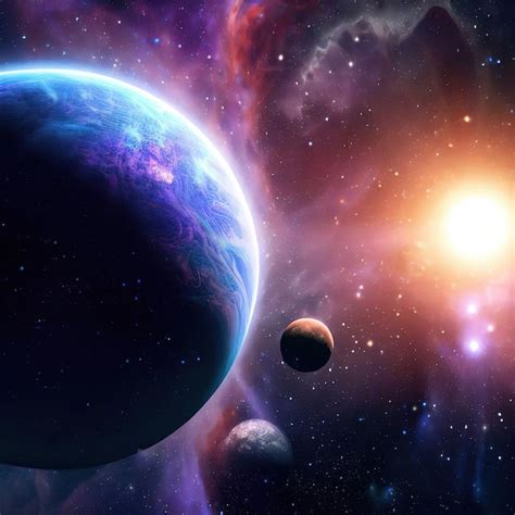 Planeta tierra globo galaxia en el espacio paisaje de ciencia ficción
