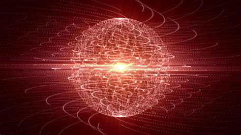 Seamless Loop Animation Of An Abstract Energy Sphere Made Of Hot