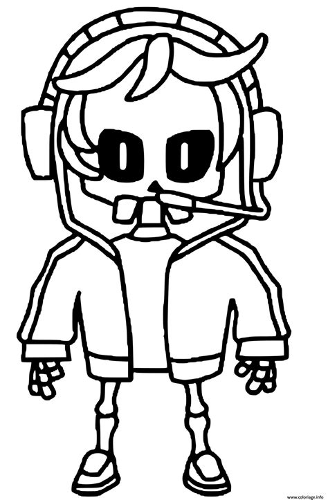 Coloriage Rip Streamer Stumble Guys Dessin Stumble Guys à imprimer