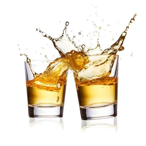 Premium Photo Glasses Shot Of Tequila Making Toast With Splash I