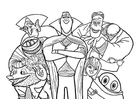 Desenhos do Hotel Transilvânia para colorir Wonder day