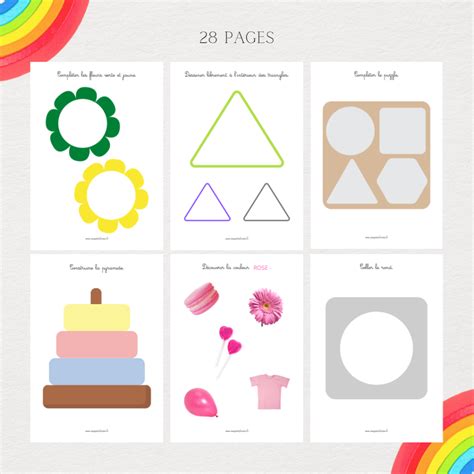 Mon livret dactivités FORMES ET COULEURS 12 mois Mes petits livrets