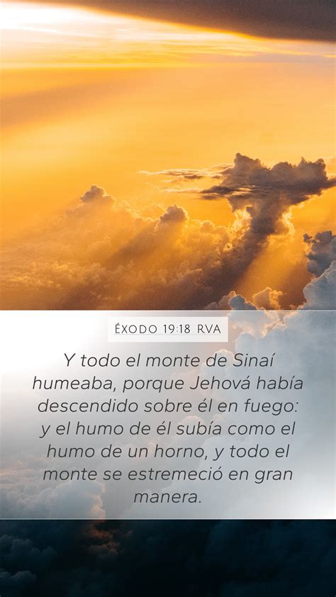 Éxodo 19 18 RVA Mobile Phone Wallpaper Y todo el monte de Sinaí