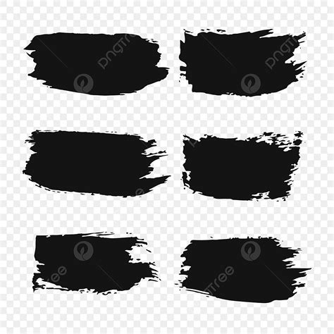 Grunge Brush Strokes Vector Design Images Black Grunge Brush Stroke