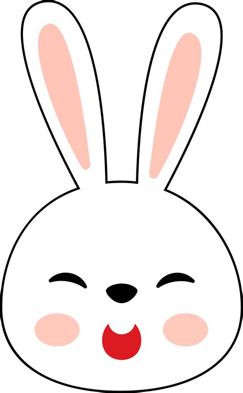 Lindo Personaje De Cara Feliz De Conejo 16690891 PNG
