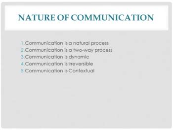 Nature Of Communication Purpose Importance And Forms Of Media