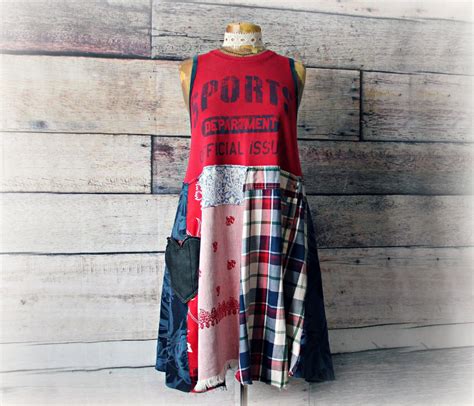 Shabby Chic Dress Rustic Clothing Women S Upcycle Wear Etsy Shabby