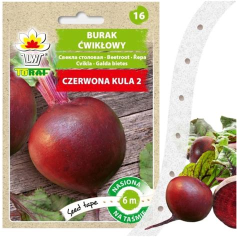 Nasiona warzyw na taśmie Burak ćwikłowy Czerwona Kula 6 m SOCZYSTY I
