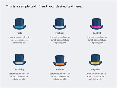 Six Thinking Hats PowerPoint Template