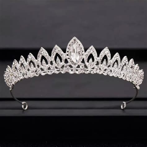 Coroa Tiara Cabelo Noiva Strass Prata Debutante Elo