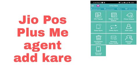 Jio Pos Plus Me Agent Add Kaise Kare 2021 How To Add New User Jio