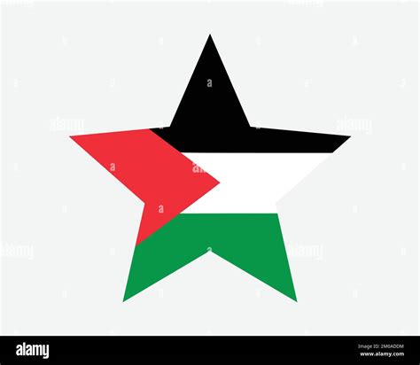 Bandera Estrella Palestina Bandera Palestina En Forma De Estrella