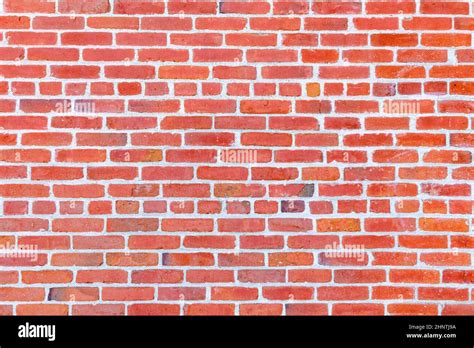 Harmonic Red Brick Wall With Red Blocks Brick Wall Texture Background