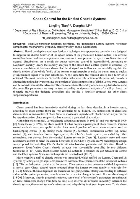 chaos control for the unified chaotic systems scientific