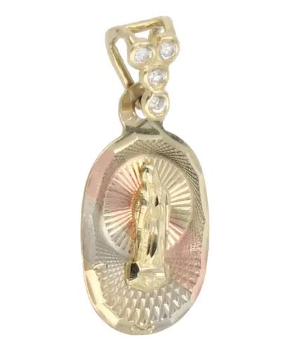 Medalla De K Oro Amarillo Motivo Virgen De Gpe Gramos Meses