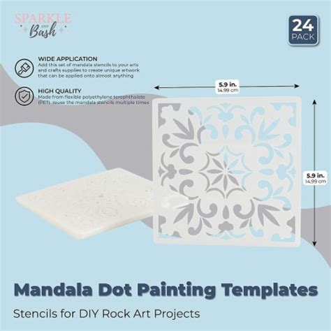 Mandala Dot Painting Templates Stencils For DIY Rock Art Projects 24