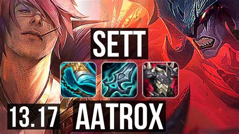 SETT Vs AATROX TOP 7 Solo Kills 1 4M Mastery 400 Games NA