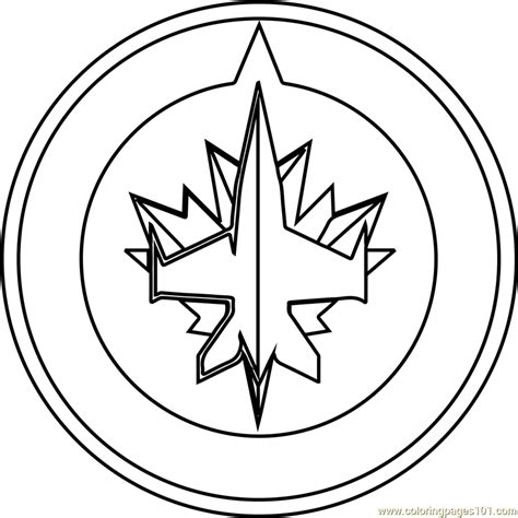 Nhl Hockey Logos Coloring Pages Sketch Coloring Page