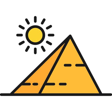 Icono de Pirámide Generic Outline Color