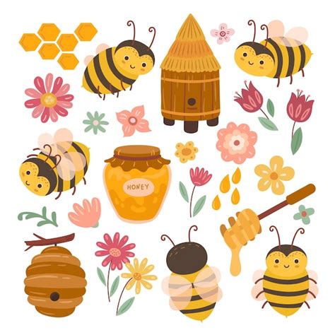 Abeja Amarilla Insecto De Dibujos Animados Abeja Dibujos Animados The