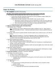 Civ Pro Genetin Spring Docx Civil Procedure Ii Outline Genetin