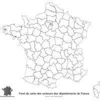 Verser référence Charpentier carte de france vierge avec relief a