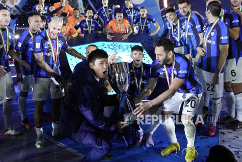 Inter Milan Juara Piala Super Italia 2022 2023 Republika Online