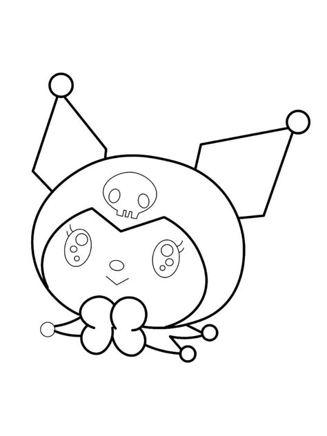 Cabeça De Kuromi para colorir imprimir e desenhar Colorir Me