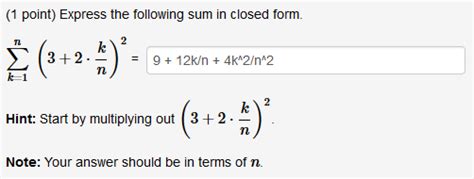 [math] how to find closed forms of summations math solves everything