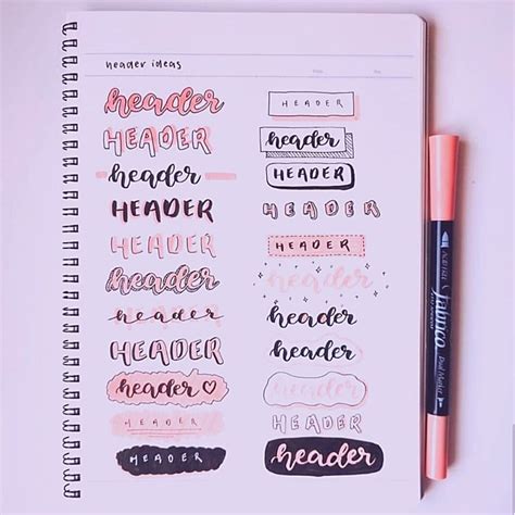 Títulos bonitos hechos con lettering Títulos Bonitos