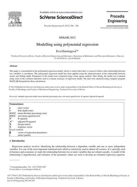 pdf modelling using polynomial regression