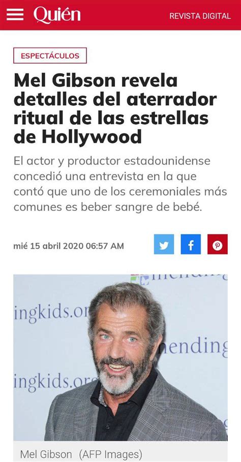 Oscar Lillo On Twitter Mel Gibson Revela Detalles Del Aterrador