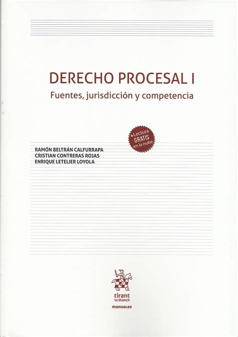 Derecho Procesal I Fuentes Jurisdicción y Competencia Editorial