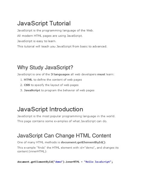 javascript notes pdf html java script