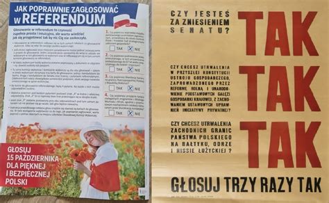 4 razy NIE i 3 razy tak Widzisz różnice Obydwa plebiscyty mające