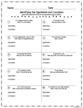Inductive And Deductive Reasoning Editable Student Practice Pages