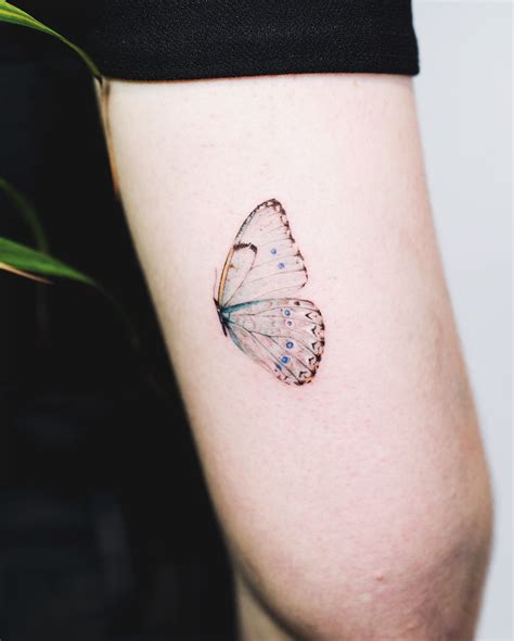 Butterfly Half Flower Tattoo Designs