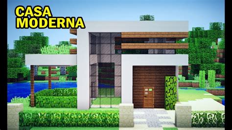 Minecraft Construindo Uma Casa Moderna No Survival Youtube
