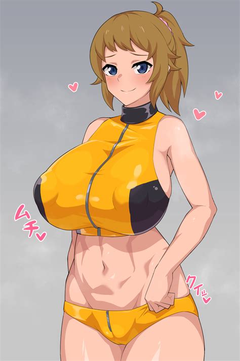 Rule 34 1girls Blue Eyes Breasts Brown Hair Clothed Clothed Female Female Gundam Gundam Build