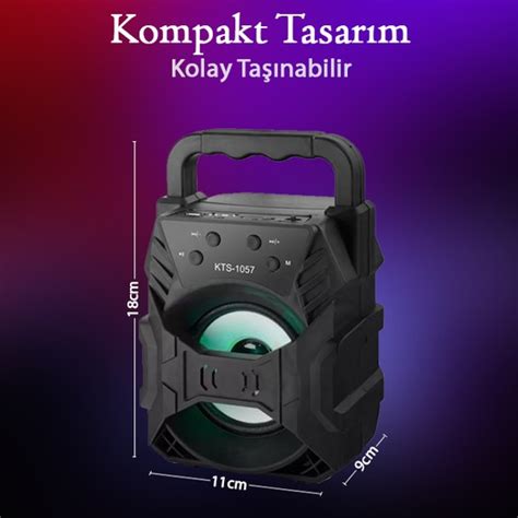 Haser Ticaret KTS 1057 Bluetooth Kablosuz Hoparlör Ses Topu Fiyatı