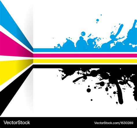 Cmyk Strip Background Royalty Free Vector Image