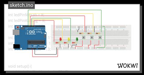 Kontrol LED Dengan Push Button Wokwi ESP32 STM32 Arduino Simulator